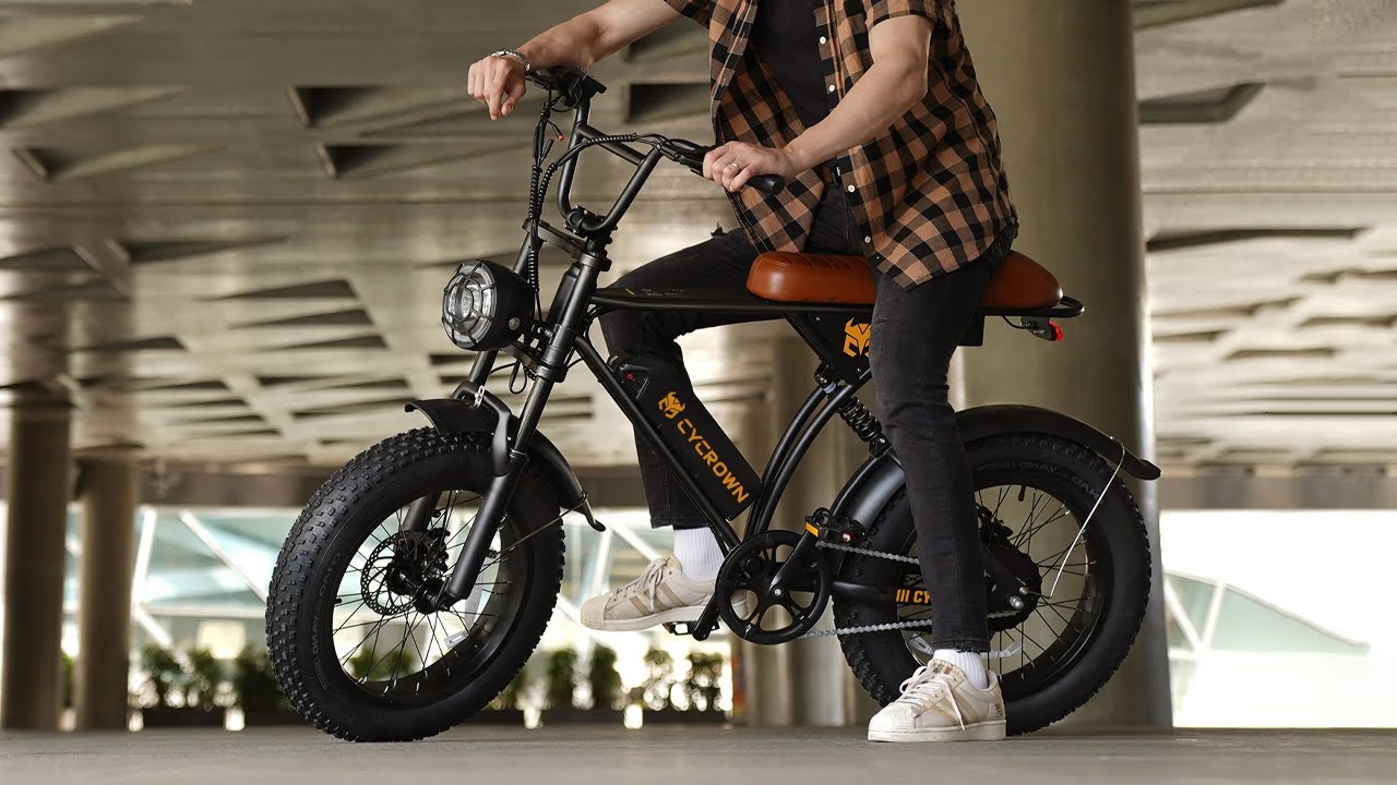 CYCROWN CycRun Electric Bike 750W Motor 374.4WH Battery 20" Fat Tire ...