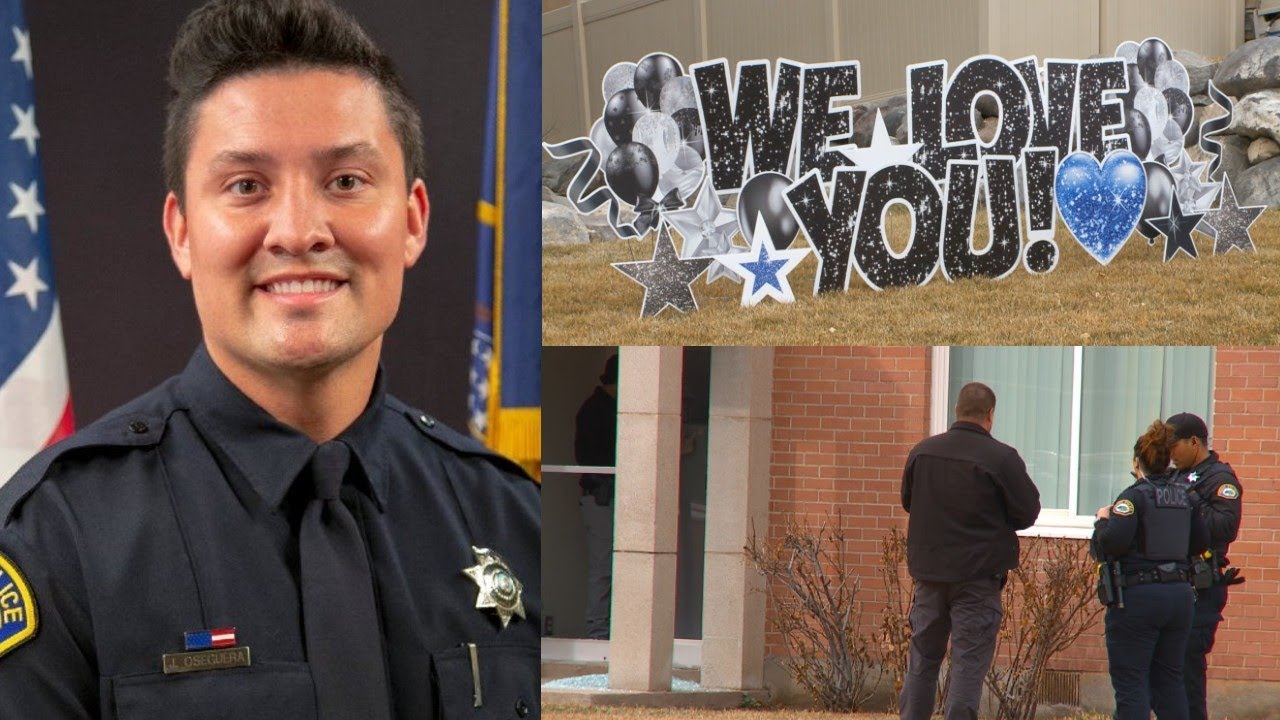 Community shows support for injured Provo police officer - YouTube