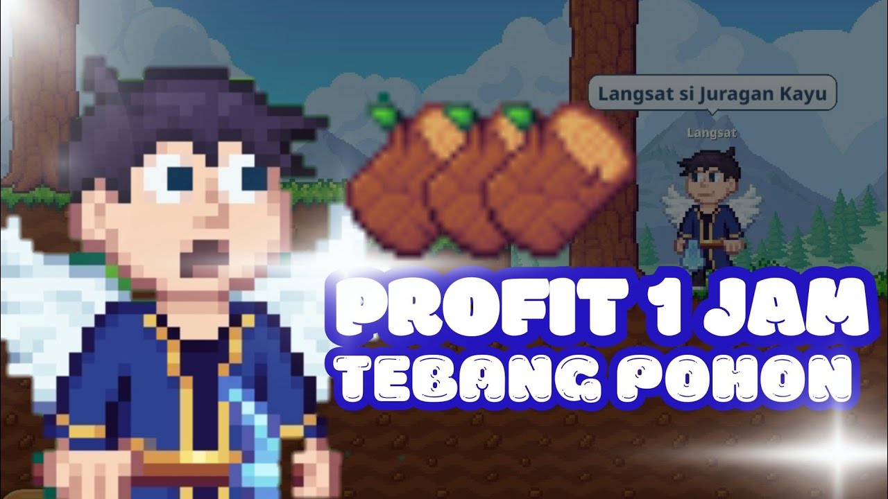 Berapa Profit 1 jam Tebang pohon ? || Crystal Realms - YouTube