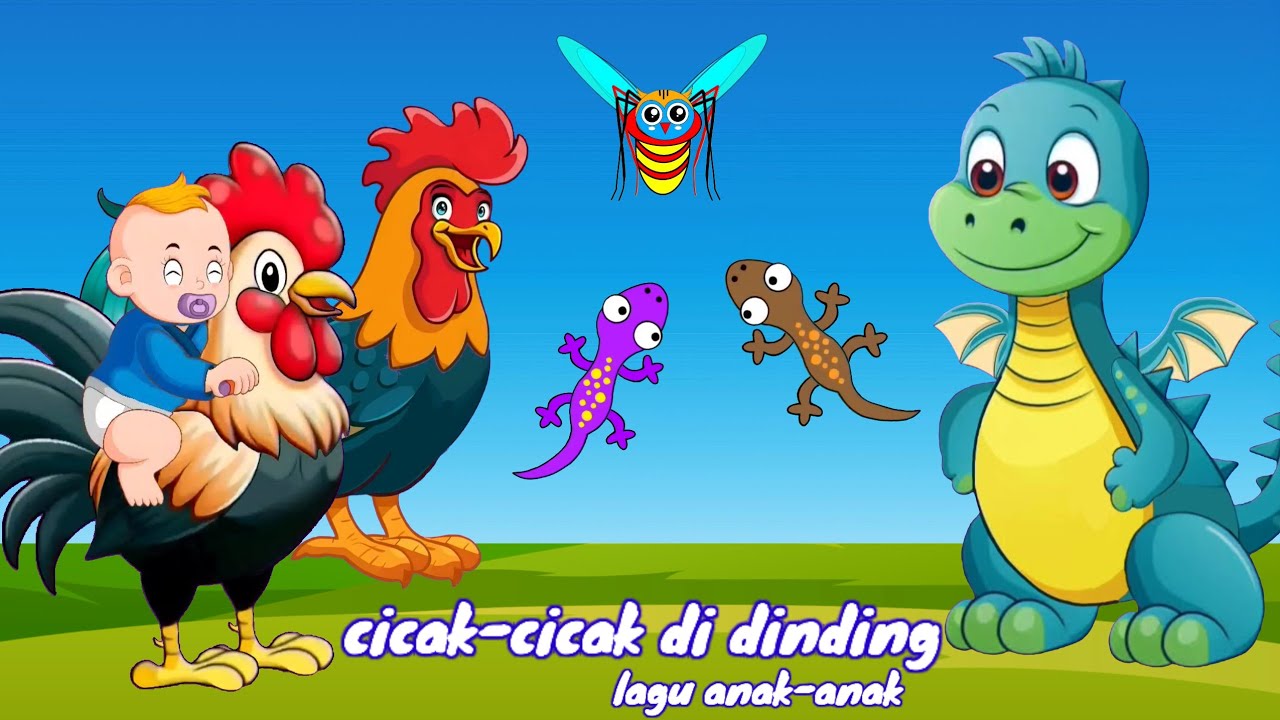 lagu anak anak | cicak cicak di dinding | ekshalova - YouTube