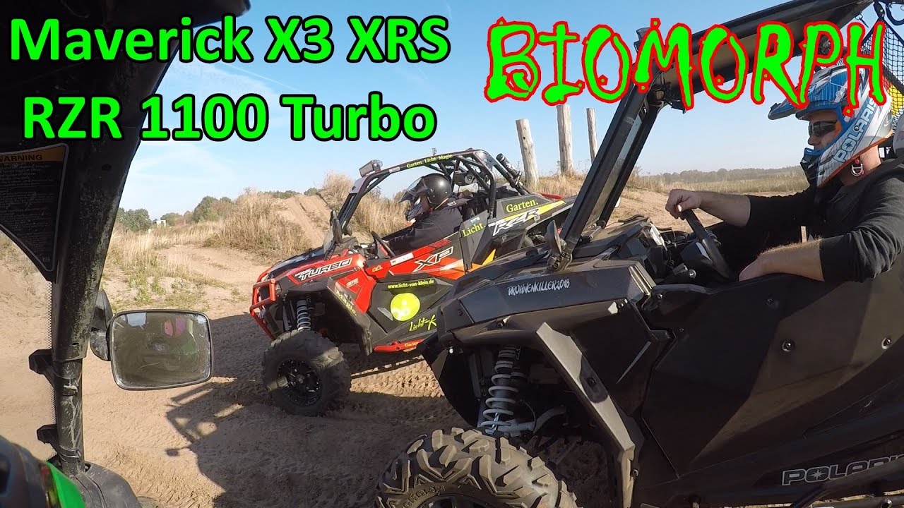 Hunting RZR with X3 | Maverick X3 XRS | RZR 1100 | Baggerpark Emsland ...