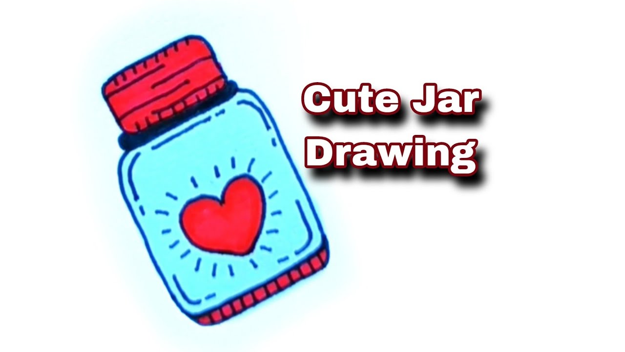 Aesthetic Jar Drawing ll #easyart #drawing #drawwithdiva #dikshadas ...