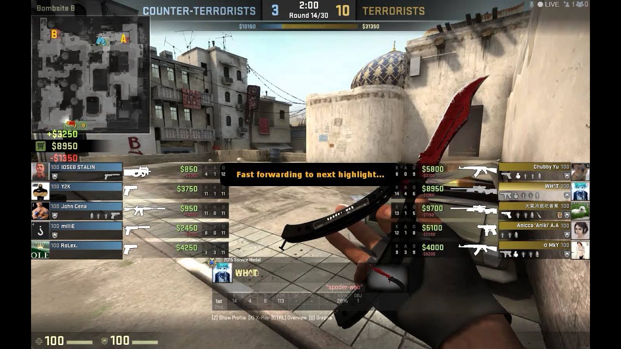 Distinguished Master Guardian Dust 2 Match - YouTube