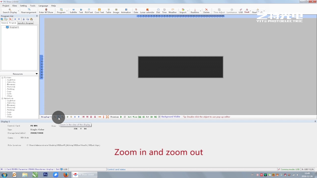 The tutorial of the software of led display(FKShow) - YouTube