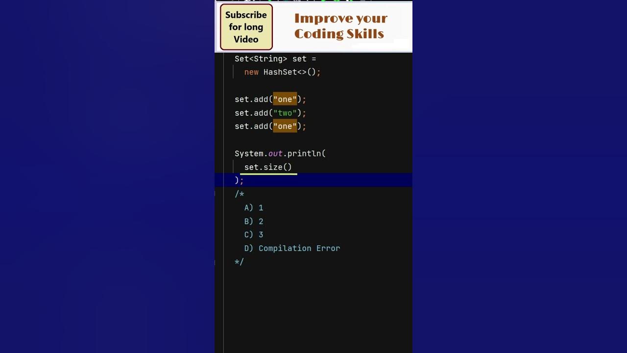 #327 Java Coding Questions MCQ | Test Your Skills! | IntelliSkills # ...