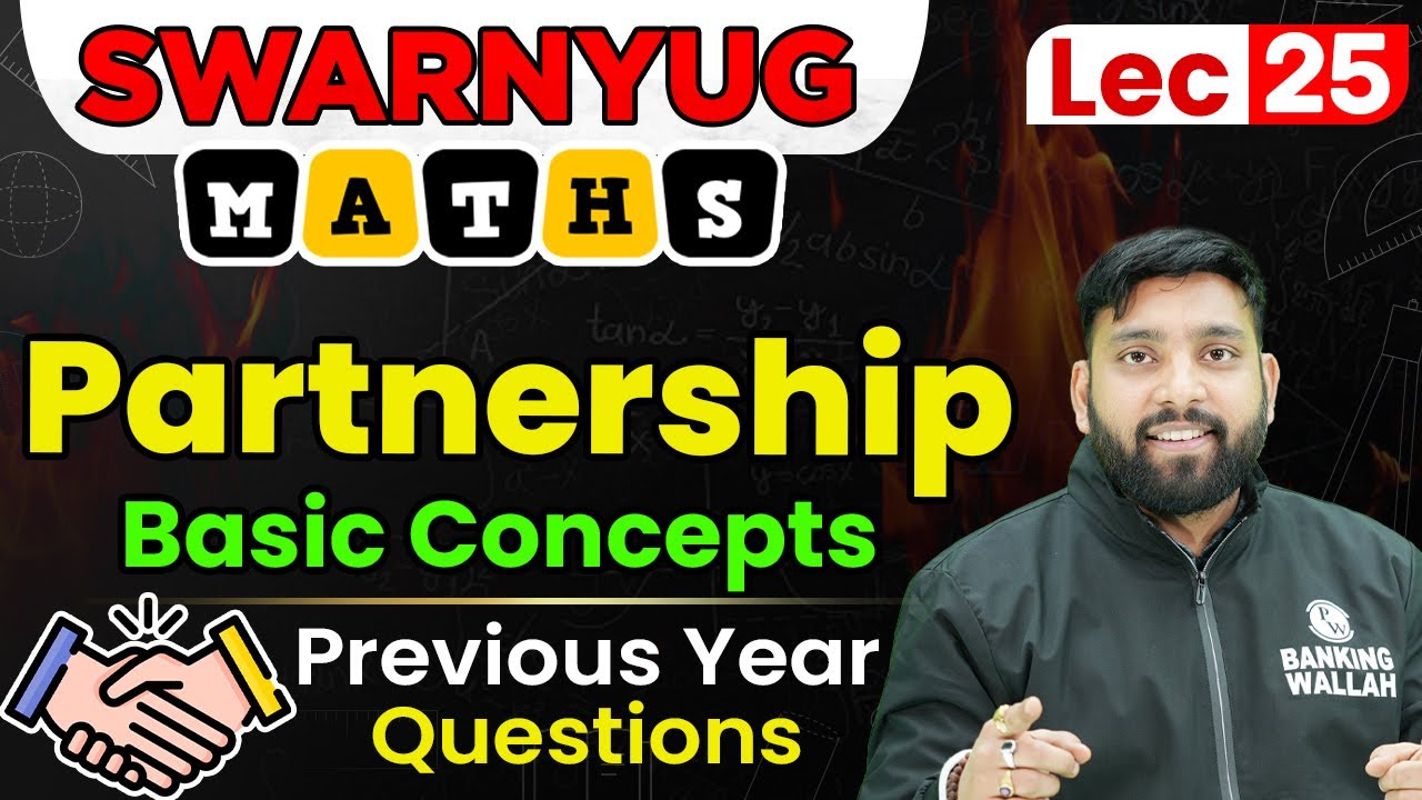 Partnerships | Quant by Arun Sir | Bank Exams - YouTube