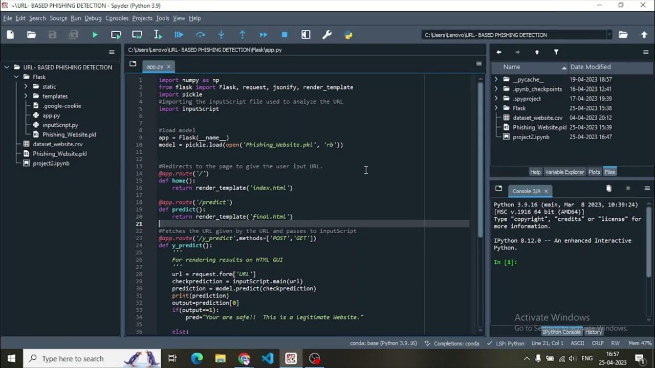 Url based Phishing detection Demo Video - YouTube