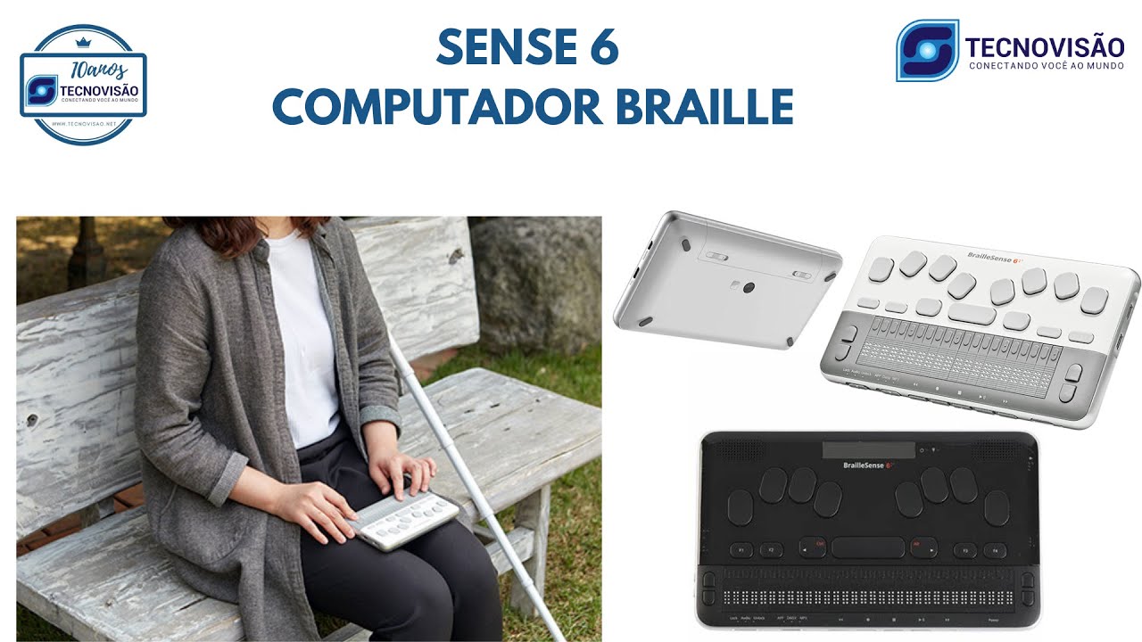 Conhecendo o Computador Braille Sense 6 MINI - YouTube