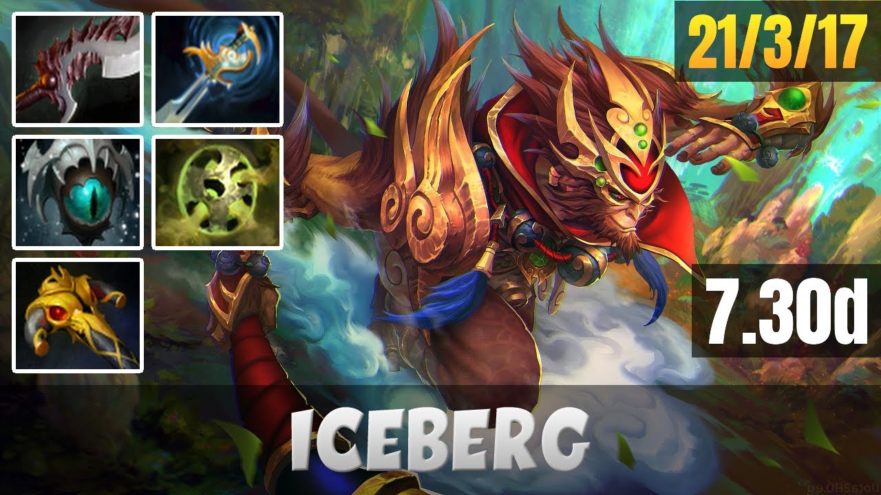 Iceberg | Monkey King | Dota 2 Pro Gameplay - Patche 7.30d - YouTube