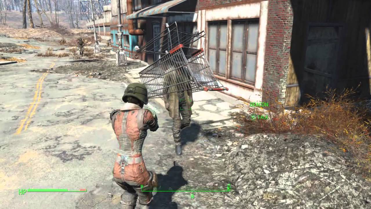 Fallout 4_shopping cart armor - YouTube