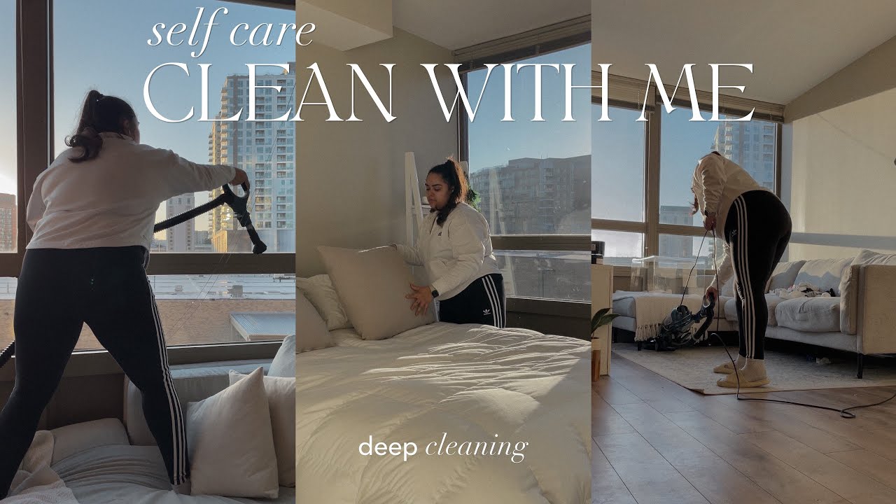 SELF CARE CLEAN WITH ME | deep clean & organize my depression apartment - YouTube