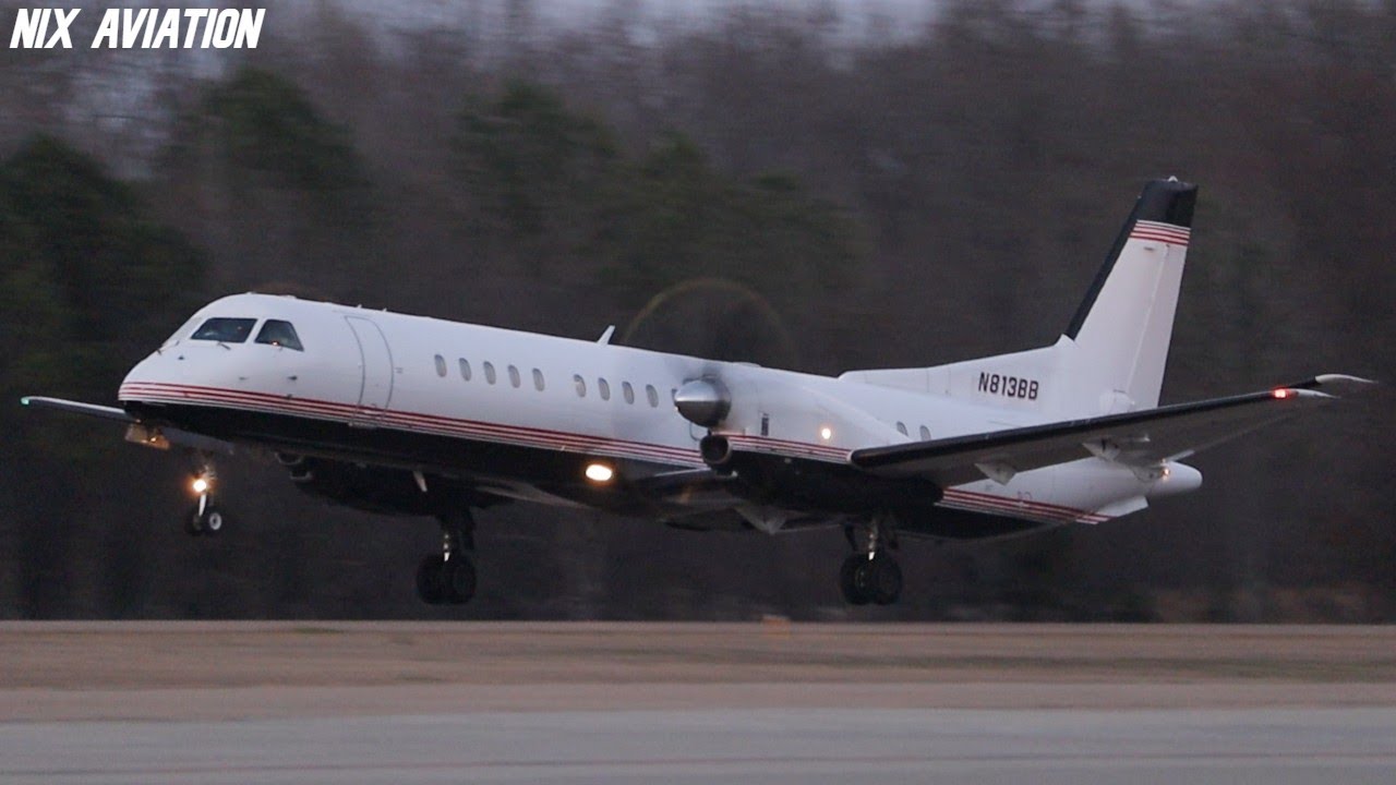 SAAB 2000 TAKEOFF @ OXFORD - Wildcat Touring - Plane Spotting - YouTube