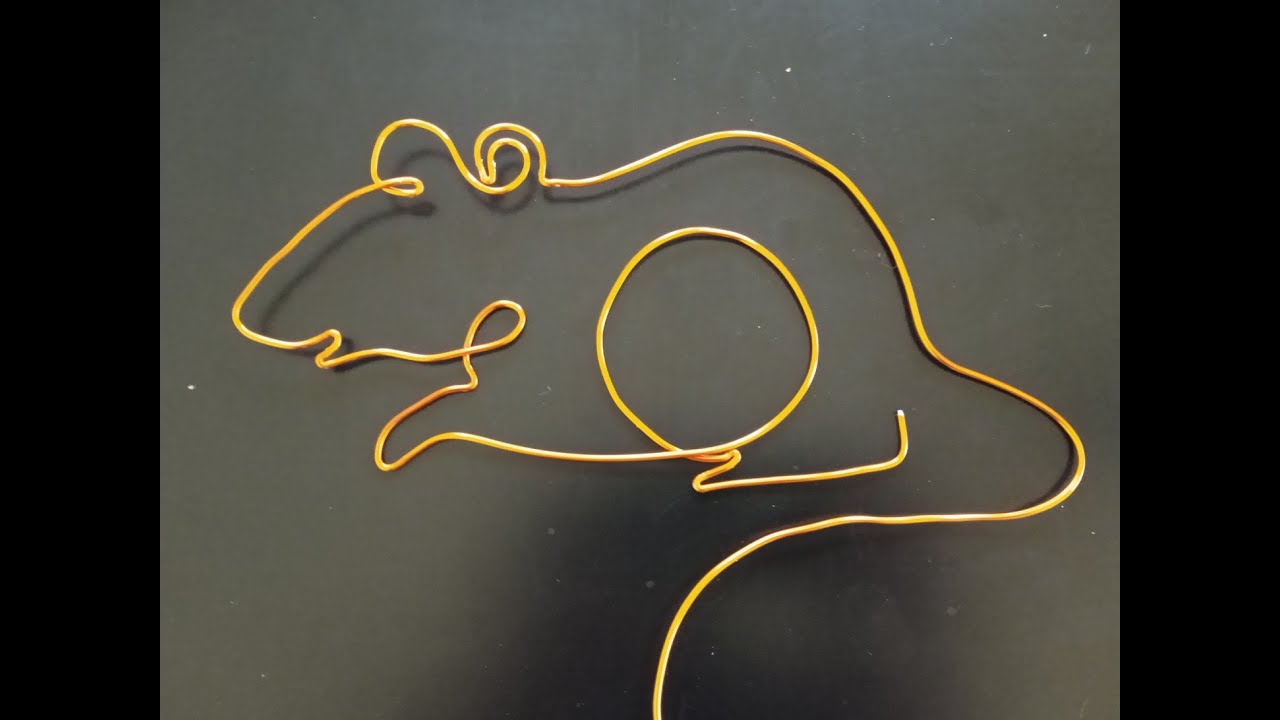 ART Rat wire weaving Крыса плетение из проволоки TEGE ART STUDIO ok ...
