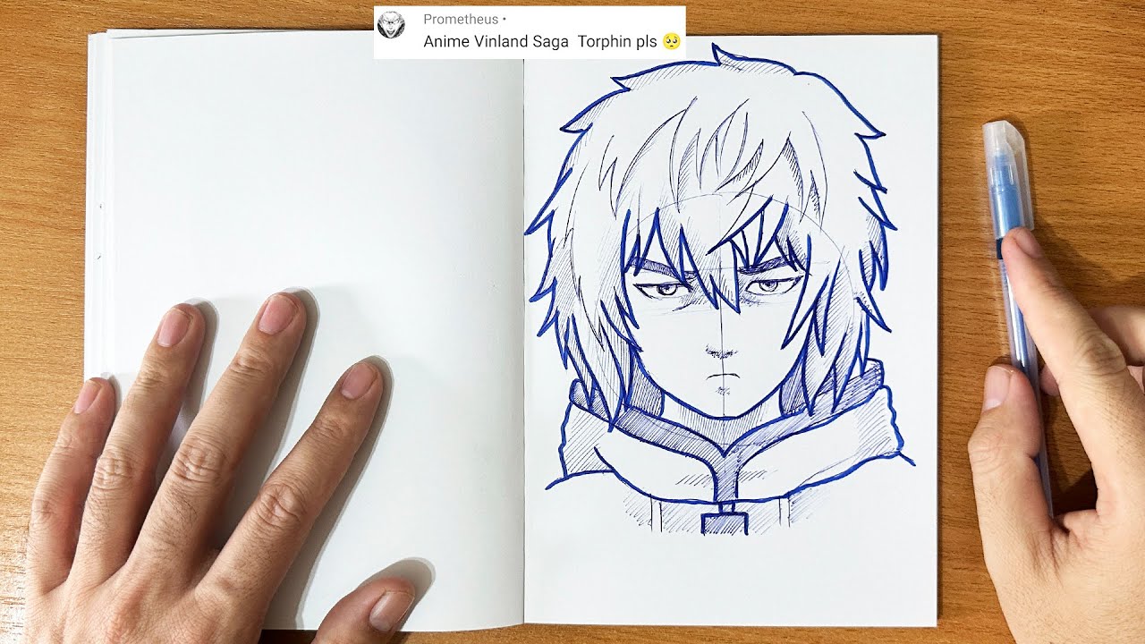 How to draw Thorfinn - Vinland Saga || Easy Drawing step by step - YouTube