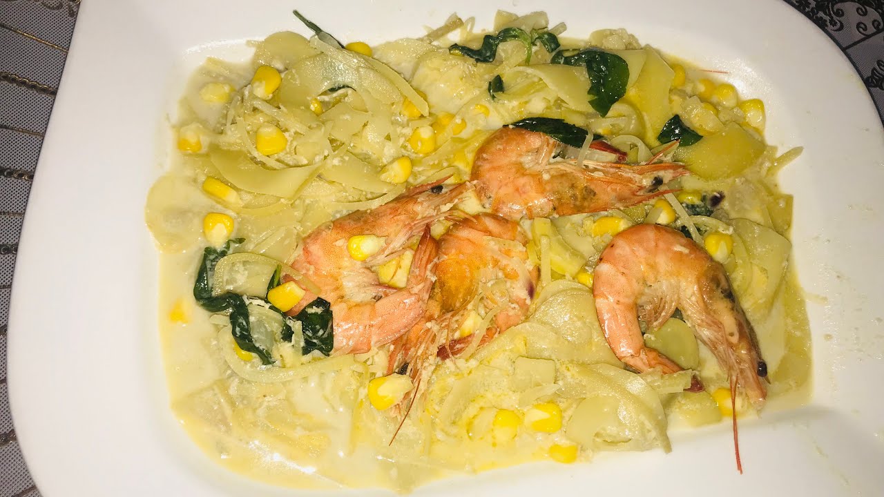 Ginataang Labong with Hipon and Mais | Cooking time with fredes | - YouTube