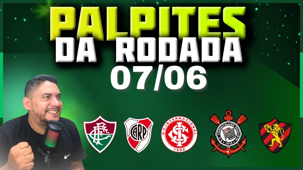 PALPITES DA RODADA 07 06 LIBERTADORES + SULAMERICANA - YouTube