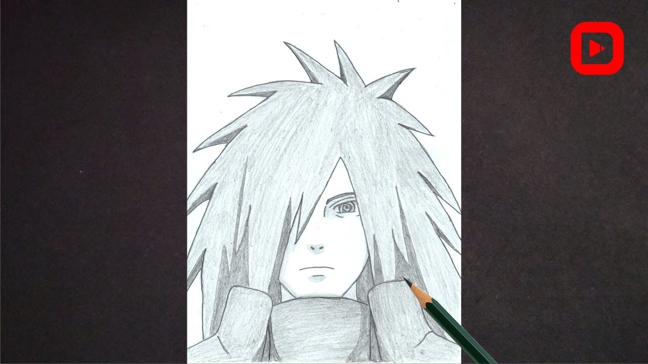 How to draw Madara Uchiha || Naruto || Easy anime drawing || Easy ...