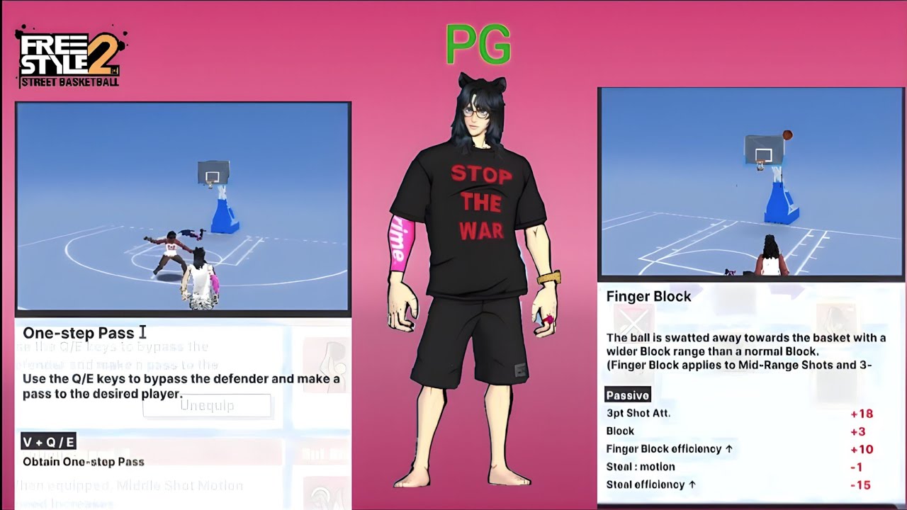 Freestyle2: PG New Skill One-Step Pass And Finger Block So Good - YouTube