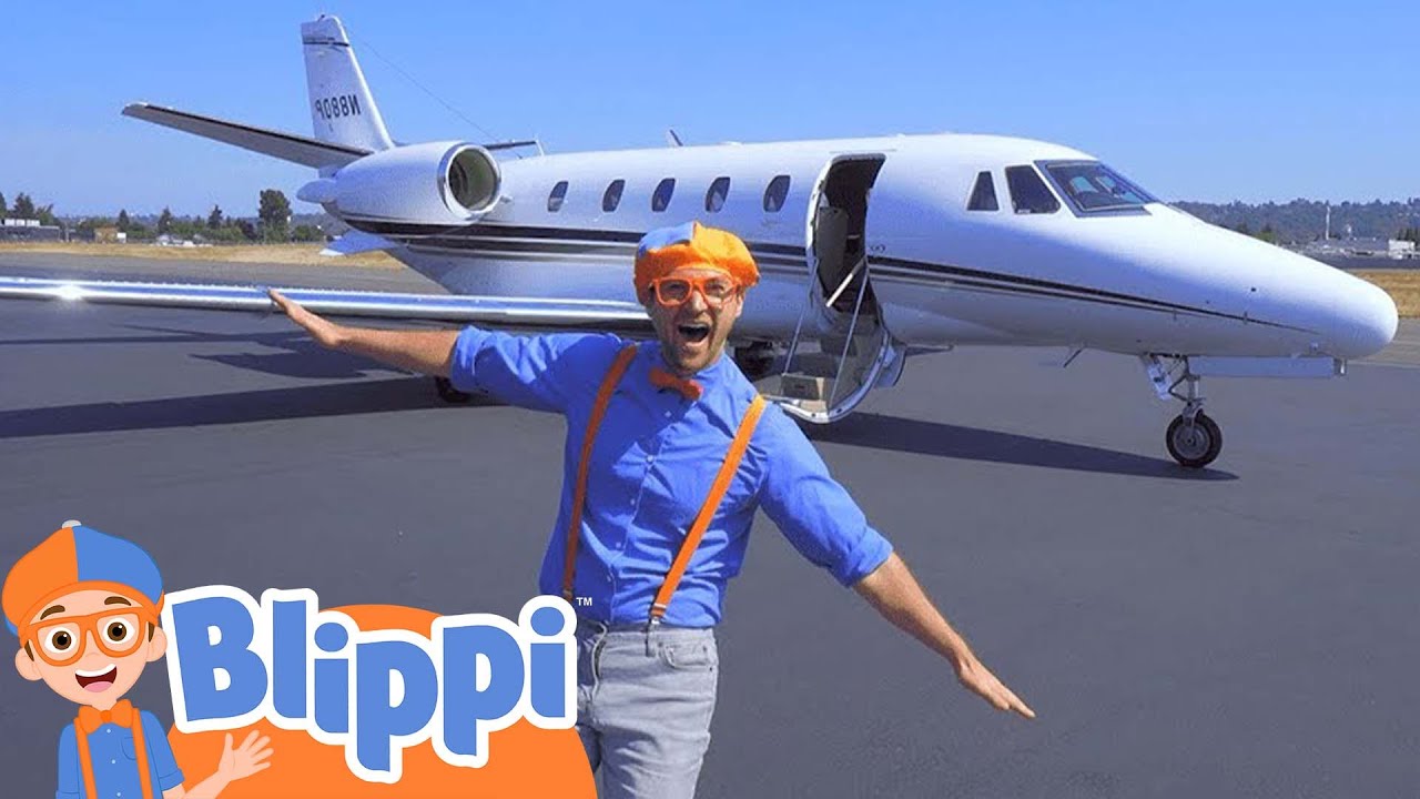 Planes Song - Touch the Sky | Blippi | Cartoons for Kids | Learning ...
