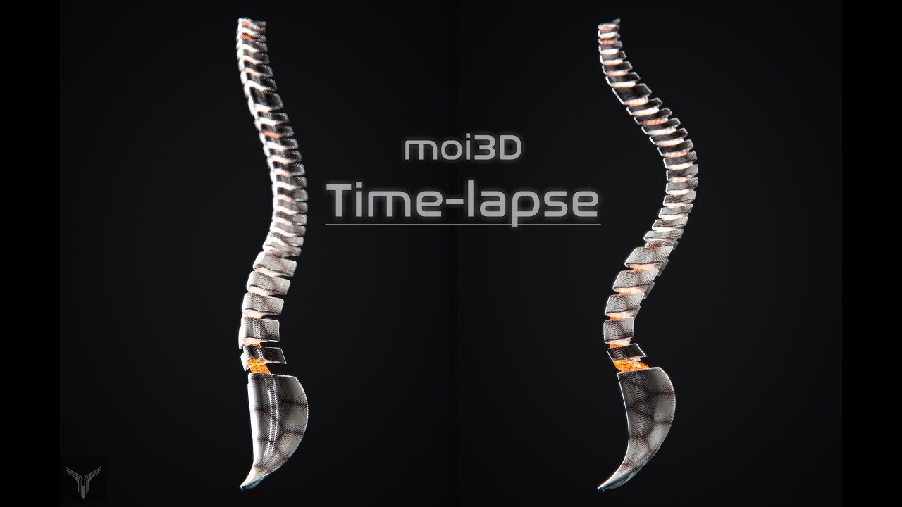Spine modeling demo in MOI3D meditation - YouTube