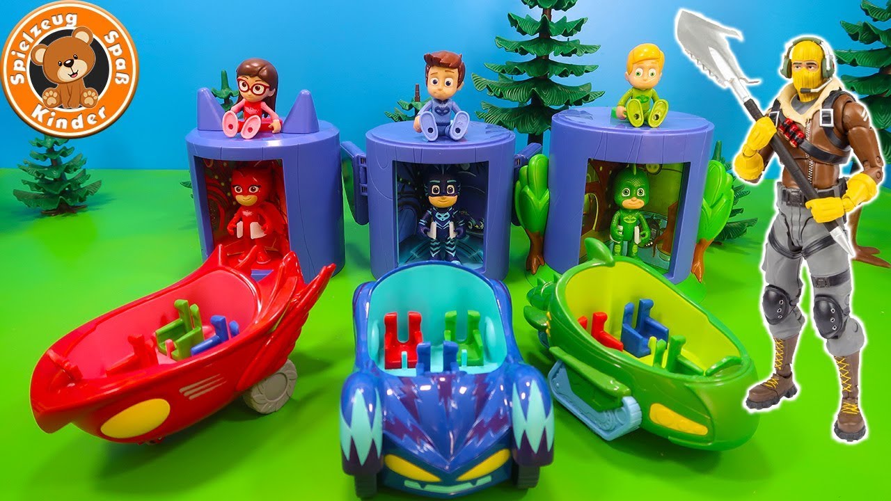 Pj Masks vs Fortnite - Verwandlungsstation Eulette Catboy Gecko ...