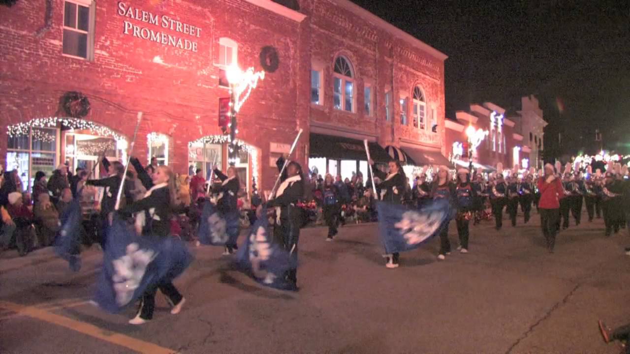 Athens Drive Marching Band - 2013 Apex Christmas Parade - YouTube