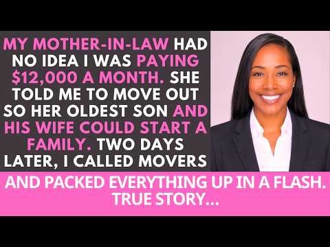 My Mother-in-Law Didn’t Know I Was Paying $12,000 a Month — Then She Kicked Me Out!