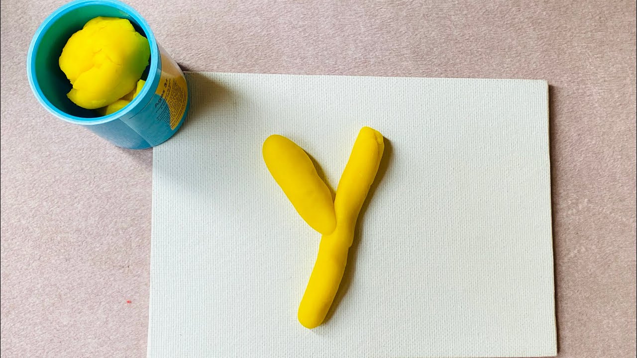 How to make the letter “Y” in clay/alphabetical letter/kids/clay ...