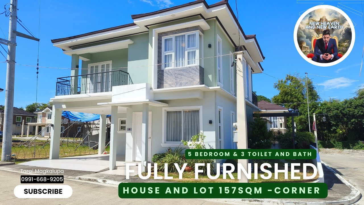 FOR SALE! Fully Furnished House and Lot Corner 157Sqm 5Bedrooms & 3 ...