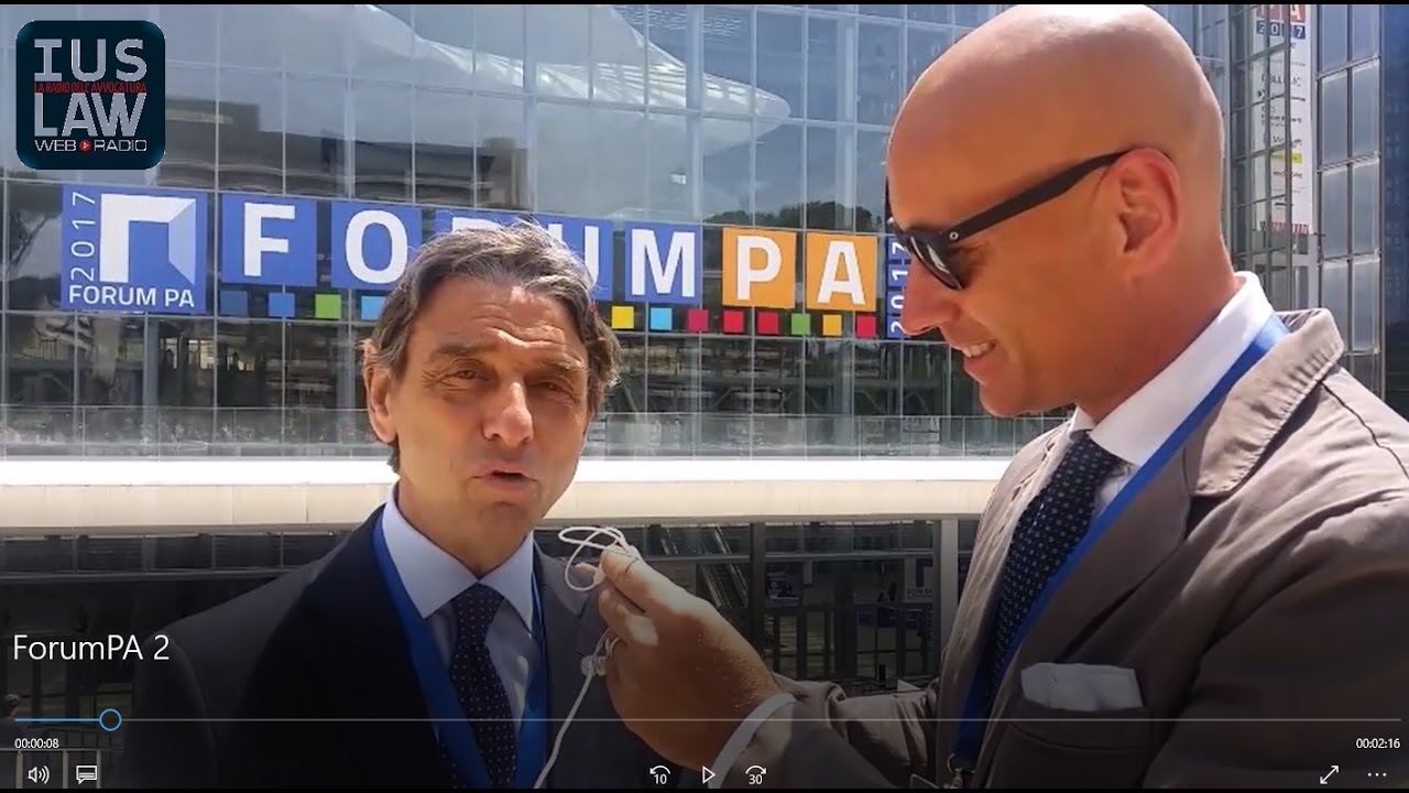 #ForumPA 2017 - Intervista all'Avv. Alessandro Graziani, Tesoriere ...