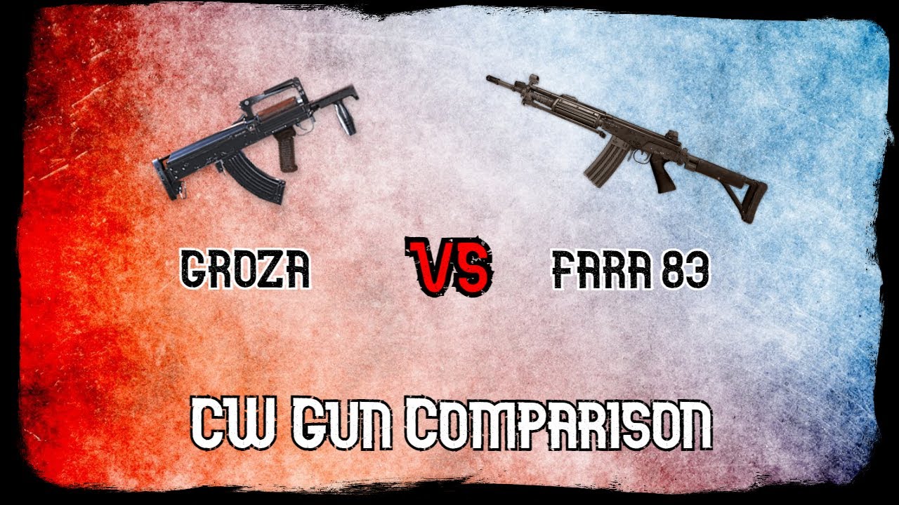 CW Gun Comparison: Groza vs FARA 83 - YouTube