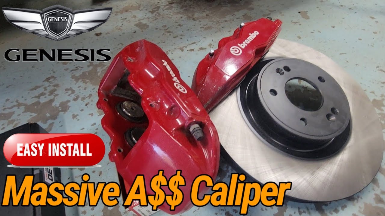 D.i.Y. Front Brembo Brakes Installed 2009+ Hyundai Genesis Coupe Sedan ...