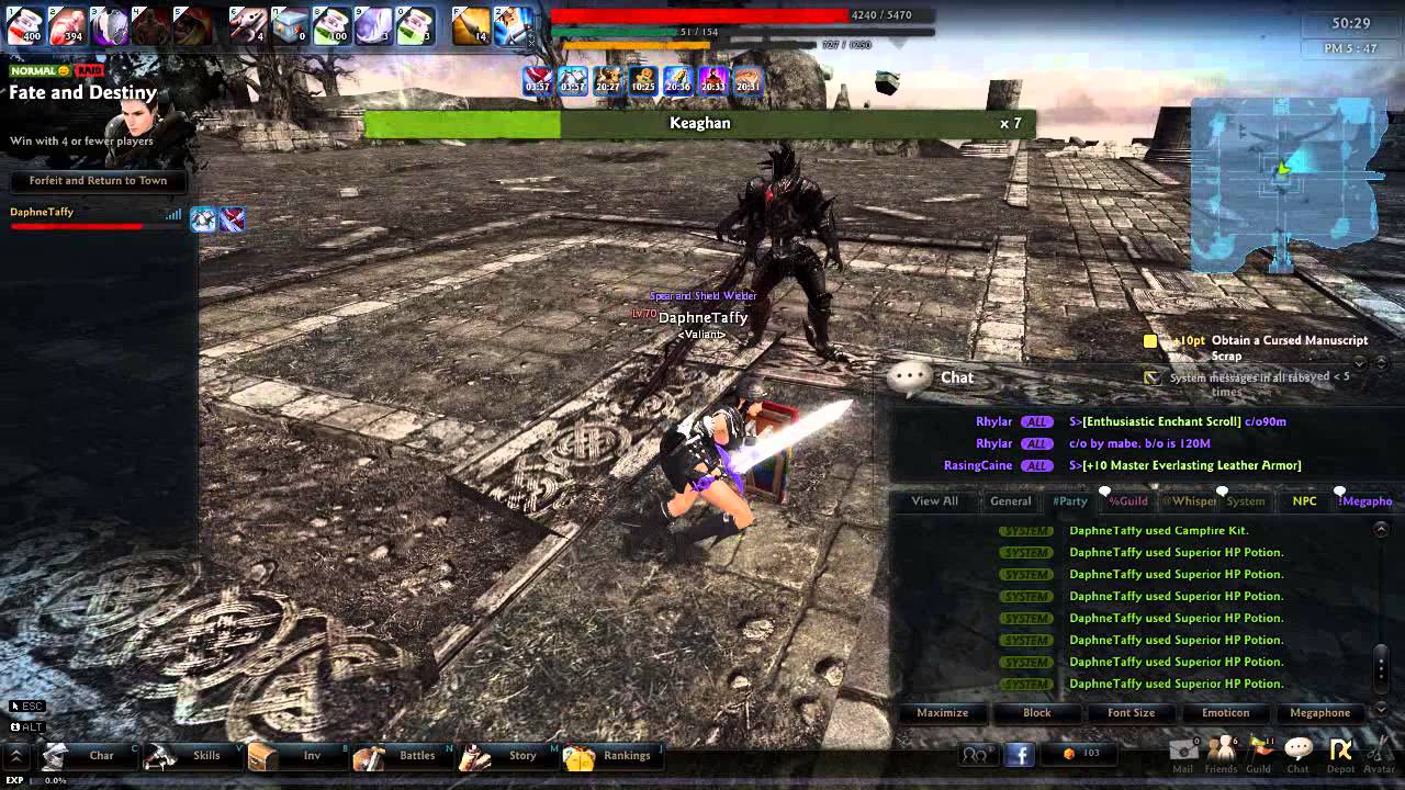 Vindictus - Keaghan Fiona Solo v2 (Sword) - YouTube