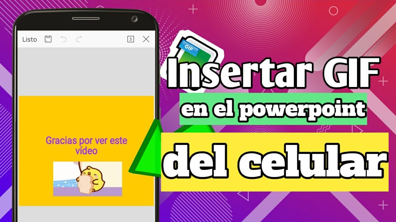 Cómo Insertar un GIF en el Powerpoint del celular (WPS OFFICE) - YouTube