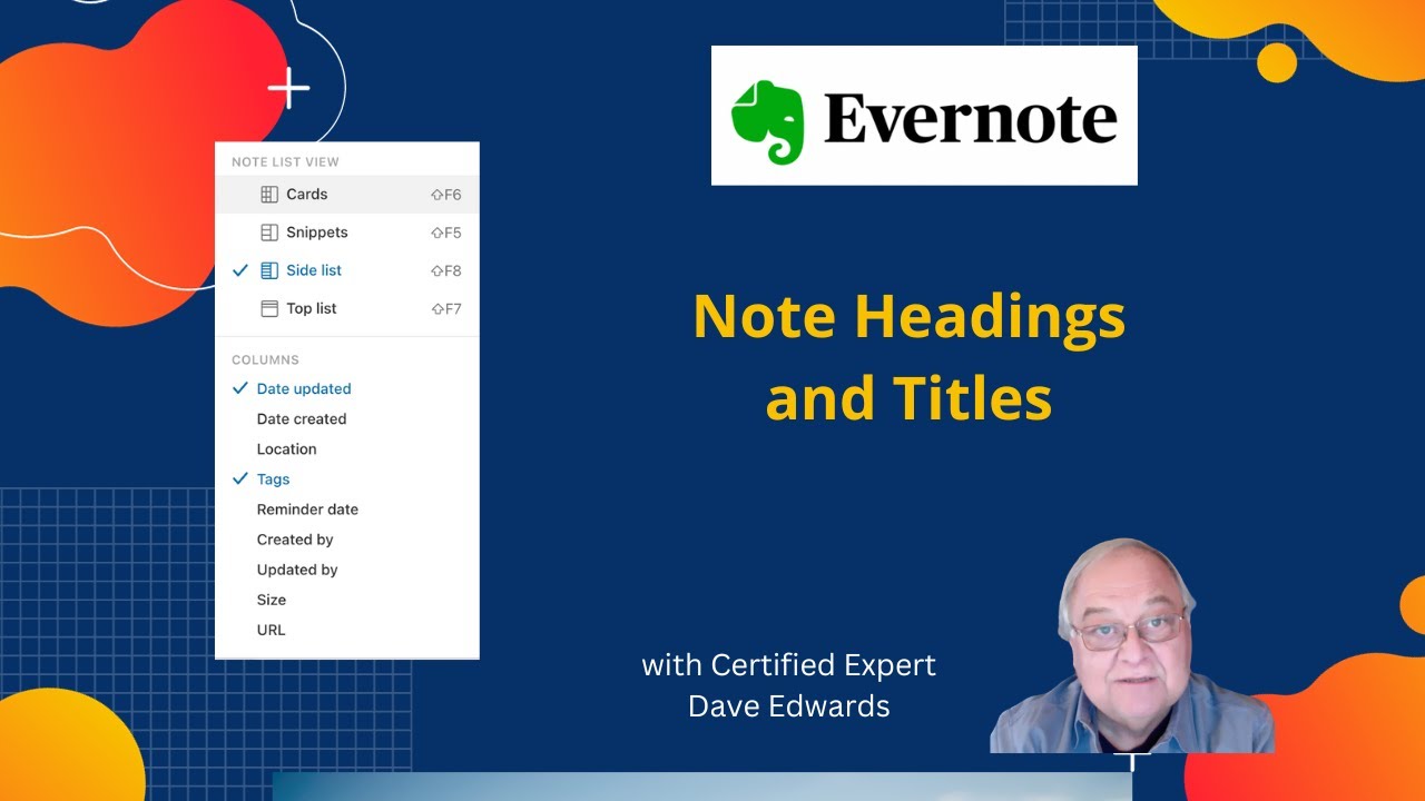 Evernote Basics Note Titles and Headings - YouTube