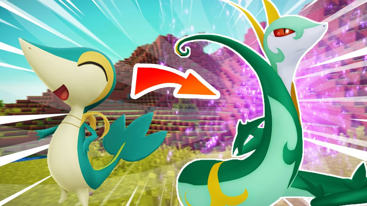 EVOLVING MY SHINY STARTER POKEMON SNIVY INTO SERPERIOR! | AnubisMC ...