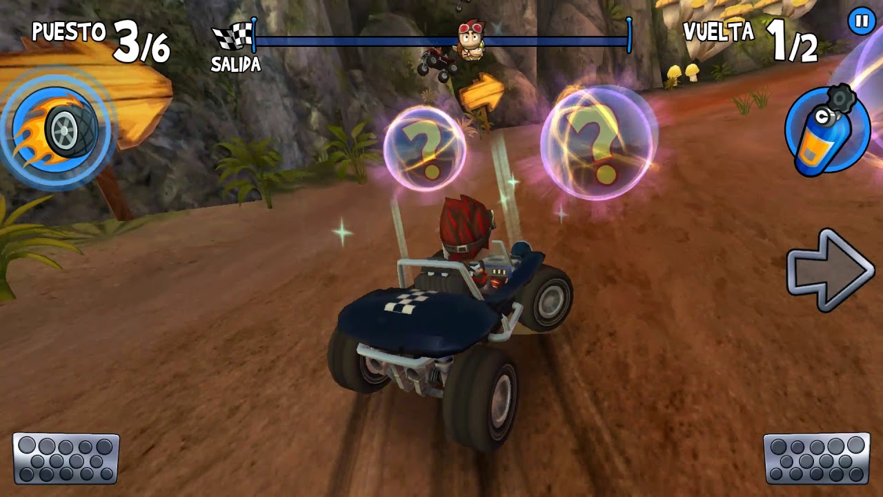 Beach Buggy Racing Carrera 4 Coconut cup 1 estrella 🌟 - YouTube