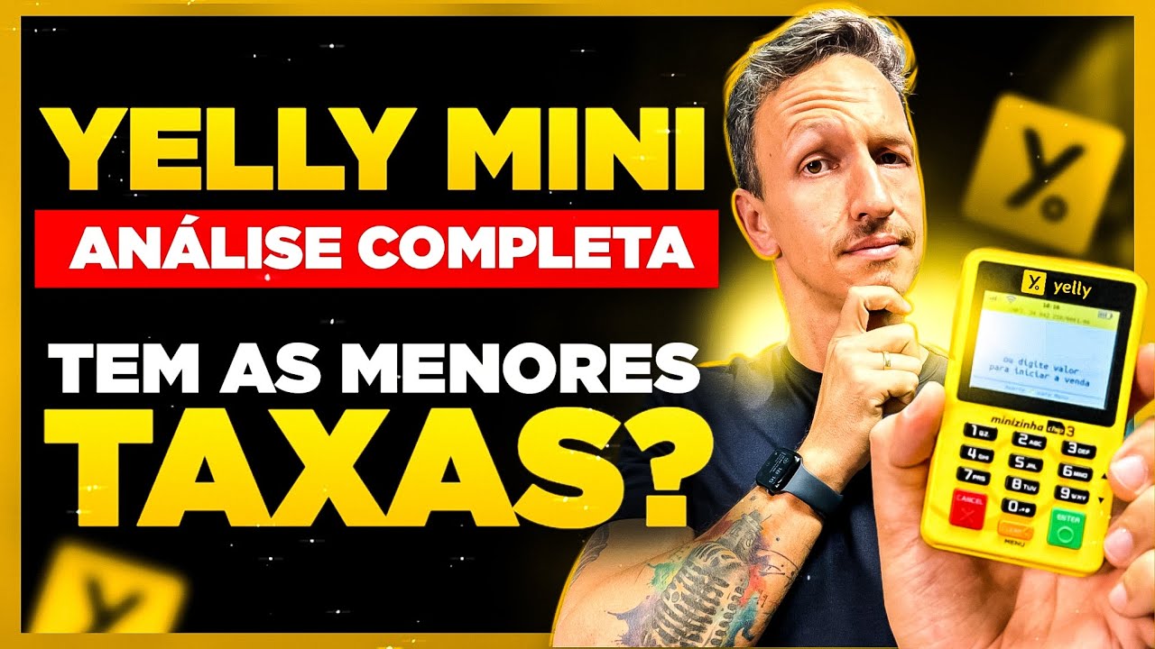 Maquininha YELLY MINI - Review COMPLETO da Máquina de Cartão com a ...