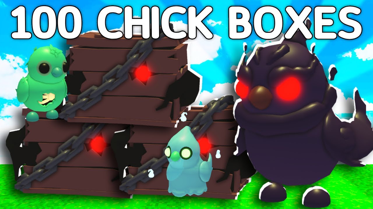 OPENING 100 Chick Boxes In Adopt Me Halloween Update! - YouTube
