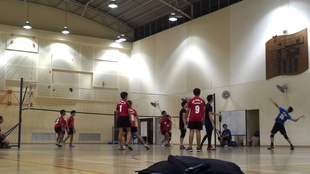 West Spring Secondary School volleyball - YouTube