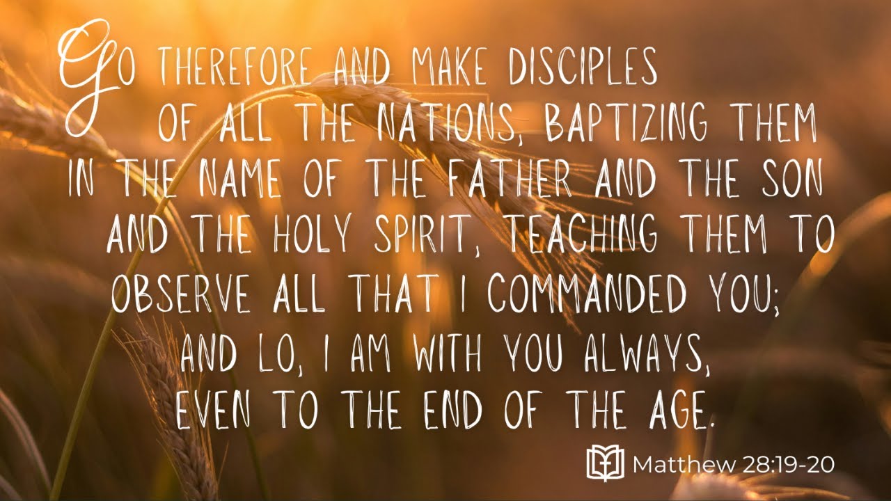 The Great Commission: Making Disciples | Matthew 28:16–20 - YouTube