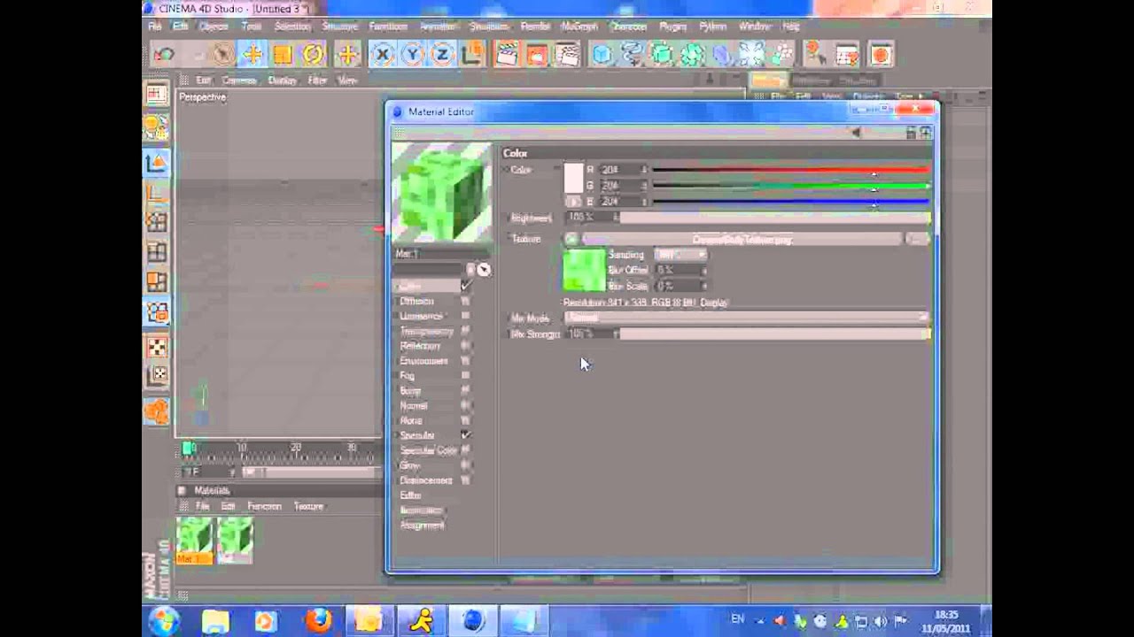 How to make a 3D Creeper, In Cinema 4D, Part 1 - The Model - YouTube
