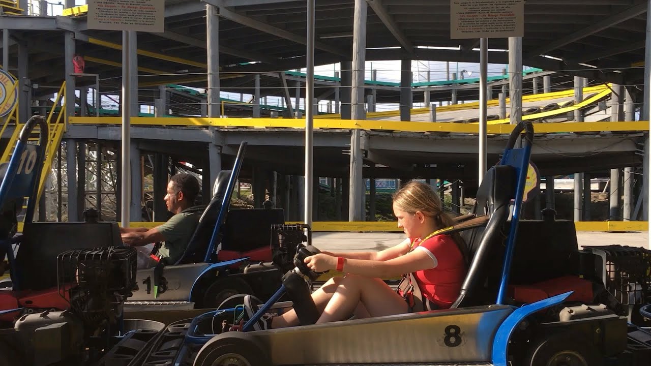 Fun Spot Go Kart racing - YouTube