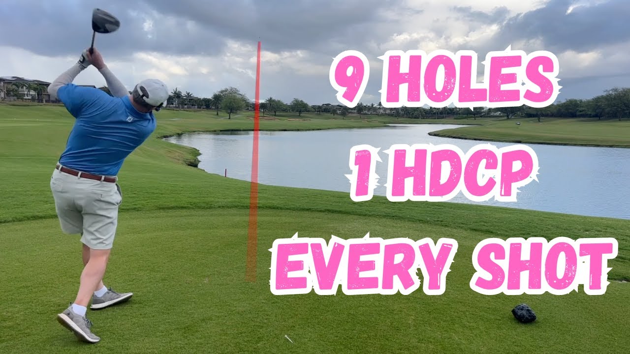 9 Holes of Golf Every Shot | 1 HDCP Playing From The Blue Tees - YouTube