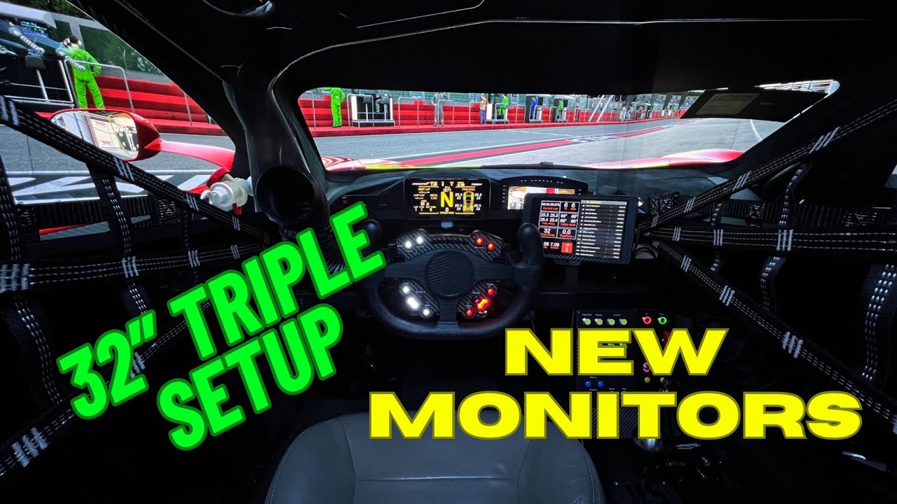 MORE FOV - Upgraded to New Samsung G5 Monitors - 32 Inch TRIPLE SETUP ...