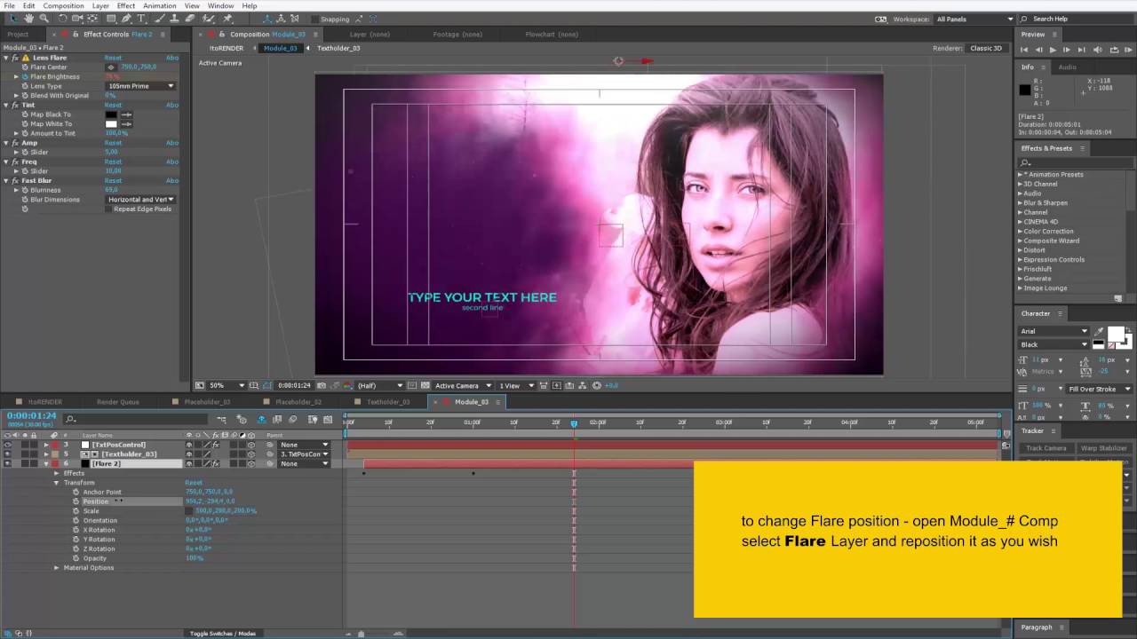 After Effects Cinematic slideshow tutorial - YouTube