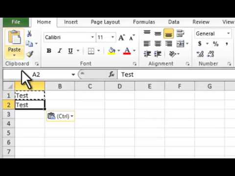 Excel 2010: How To Cut, Copy and Paste - Tutorial Tips and Tricks - YouTube