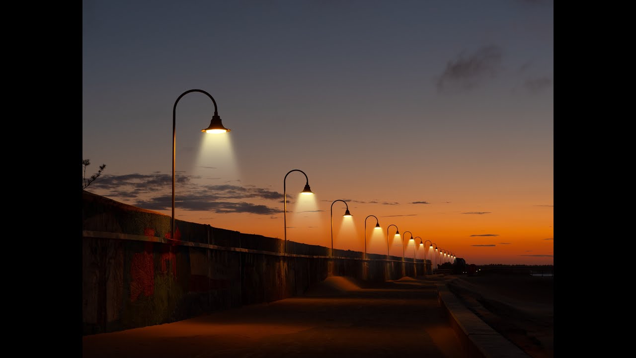 HOW TO ADD STREET LIGHT IN PHOTOSHOP - YouTube