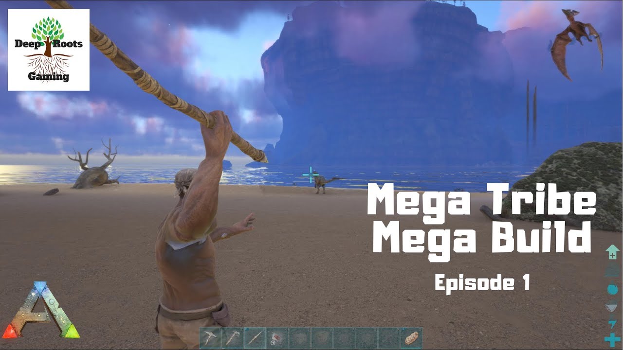 MODDED ARK: MEGA TRIBE MEGA BUILD Episode 1 - YouTube