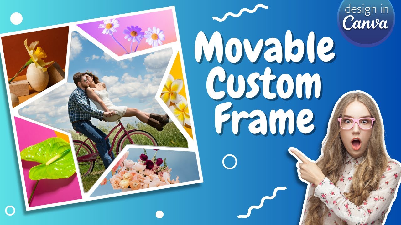 Editing Canva Template Custom Photo Frame | Movable, Scalable Frames ...